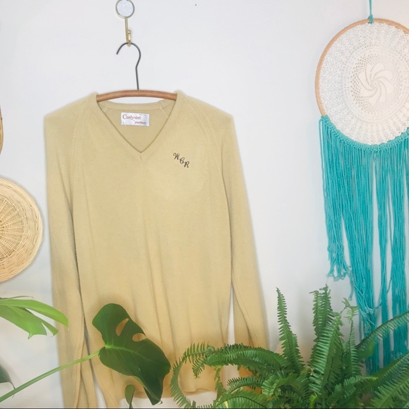 Vintage | Sweaters | Vsco Cashmere Beige Oversized Boyfriend Sweater ...